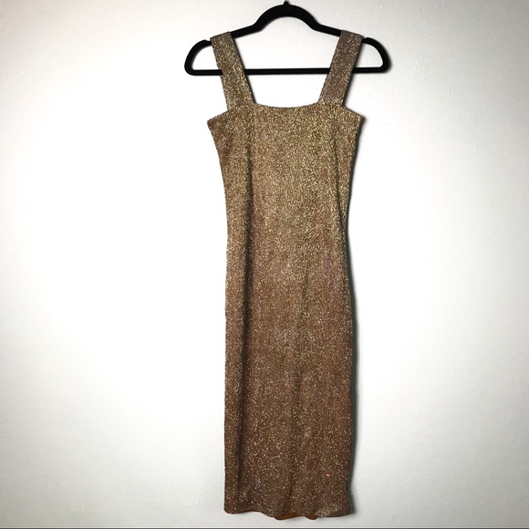 Bardot | Dresses | Bardot Gold Glitter Mimi Sparkle Dress | Poshmark